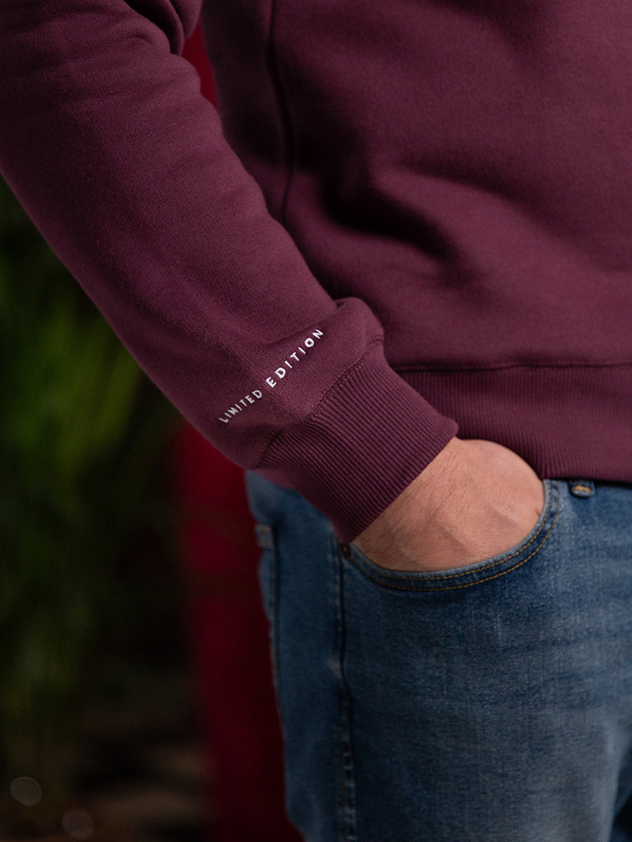 Kingswear Limited Edition Unisex Quarter Zip - Berry – Beaumont & Bear